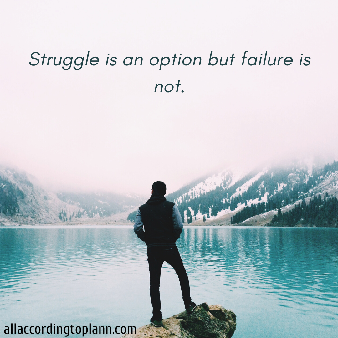 What To Do When You Feel Like Giving Up - All According to Plan